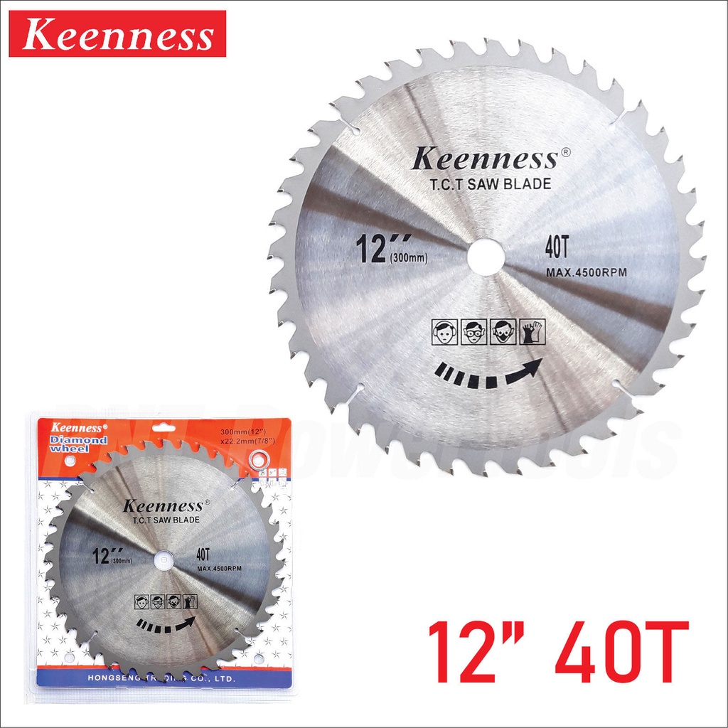 Keenness ใบเลื่อยวงเดือน 14" ขนาด 40T, 60T, 80T สำหรับตัดไม้เนื้อแข็ง ไม้เนื้ออ่อน ไม้อัด และ ...