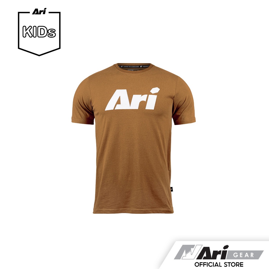 ARI KIDS SIGNATURE LIFESTYLE TEE - MUSTARD/WHITE/WHITE เสื้อยืด อาริ ...