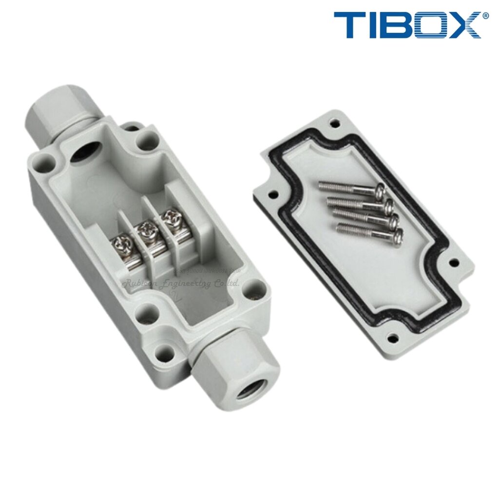 TIBOX PBT-3P กล่องพลาสติก พร้อมเทอร์มินอลบล็อก (Plastic Terminal Block ...