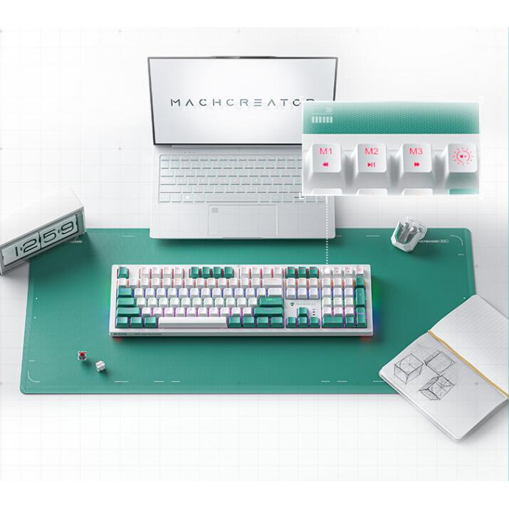 Machenike K520 คีย์บอร์ดเมคคานิคอล แบบใช้สาย 108 คีย์ | Shopee Thailand