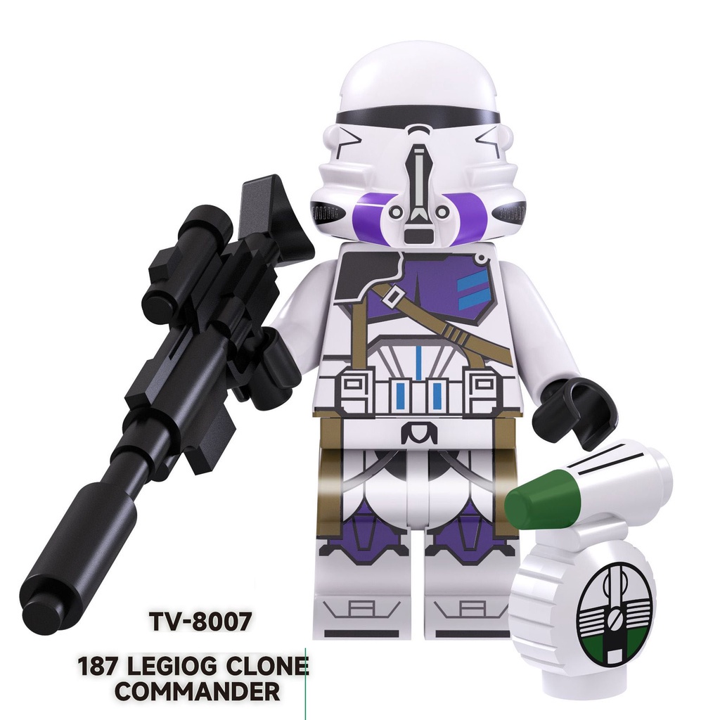 ของเล่นตัวต่อ ฟิกเกอร์นาโน รูป Star Wars clone soldier defender Asoka ...