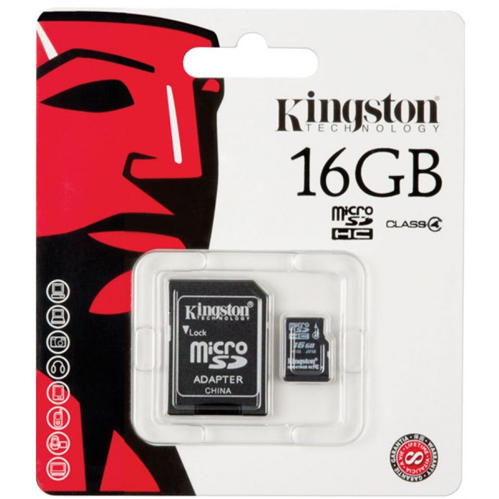 ⚡️กรุงเทพฯด่วน1ชั่วโมง⚡️ KINGSTON 16GB MICROSDHC CLASS 4 4MB/S MEMORY ...