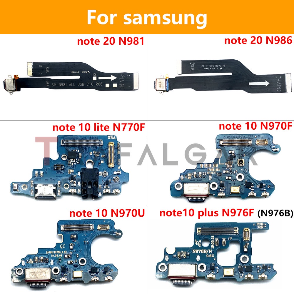ใหม่พอร์ตชาร์จ USB Charger Flex Cable สําหรับ Samsung Note 20 Ultra ...