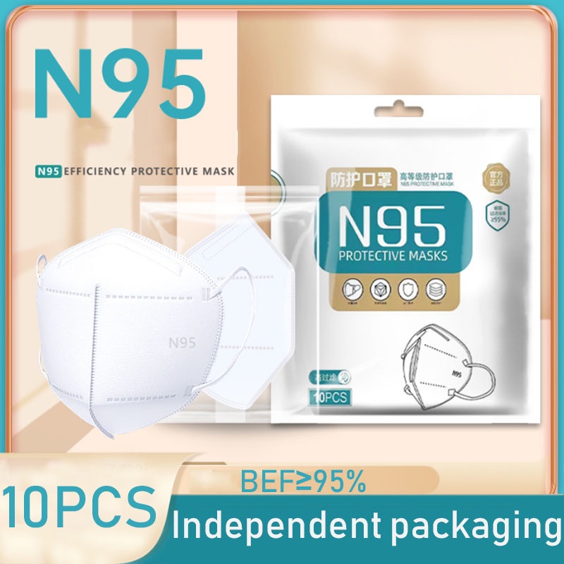 หน้ากากอนามัย N95 5 ชั้น MIX ffp2 3 เมตร ซักล้างได้ สําหรับผู้ใหญ่ 10 ชิ้น 50 ชิ้น N95 N95 ...