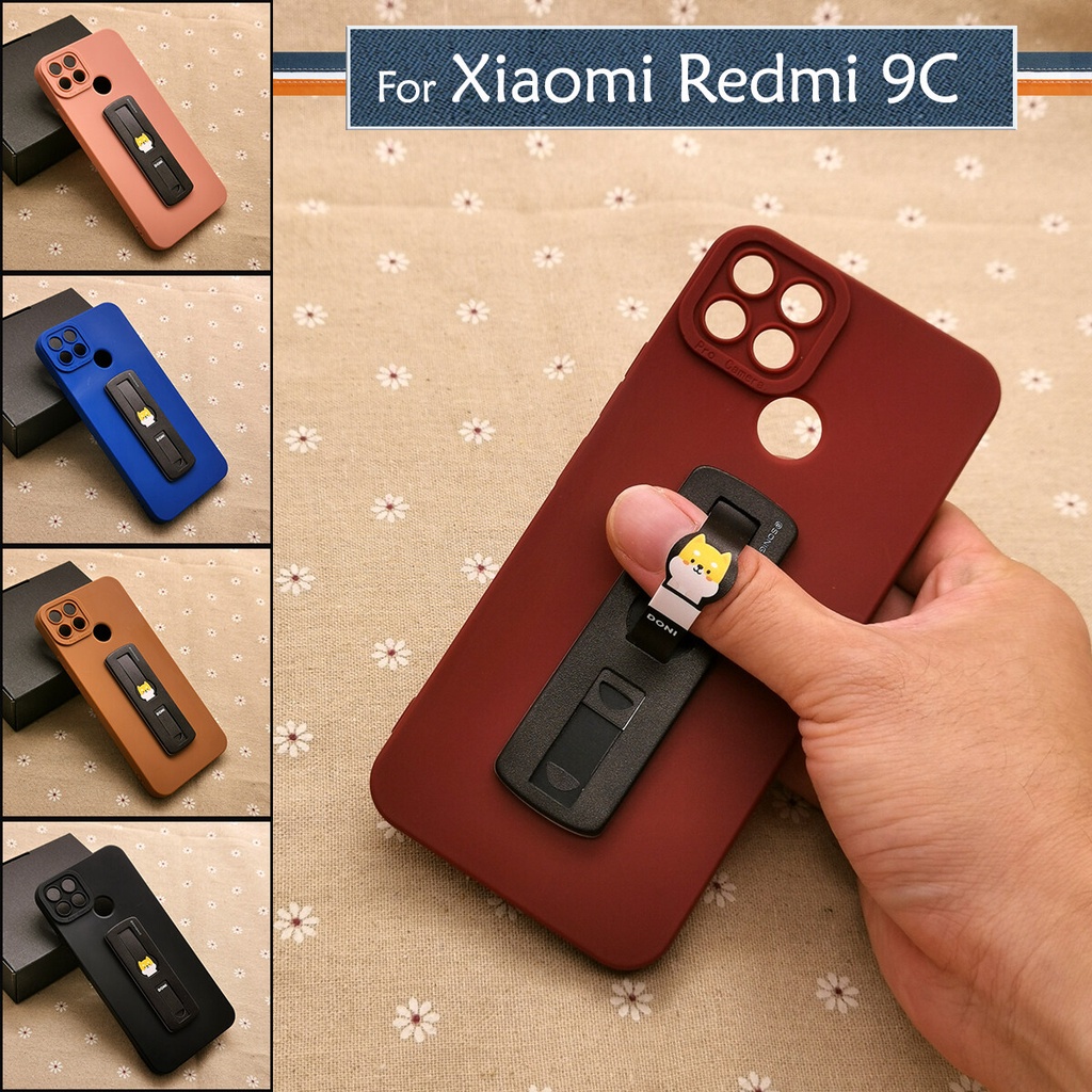 Xiaomi Redmi 9C เรียบง่าย น่ารัก แหวน I-Ring เคสซิลิโคน TPU นิ่ม เคสหมี ...