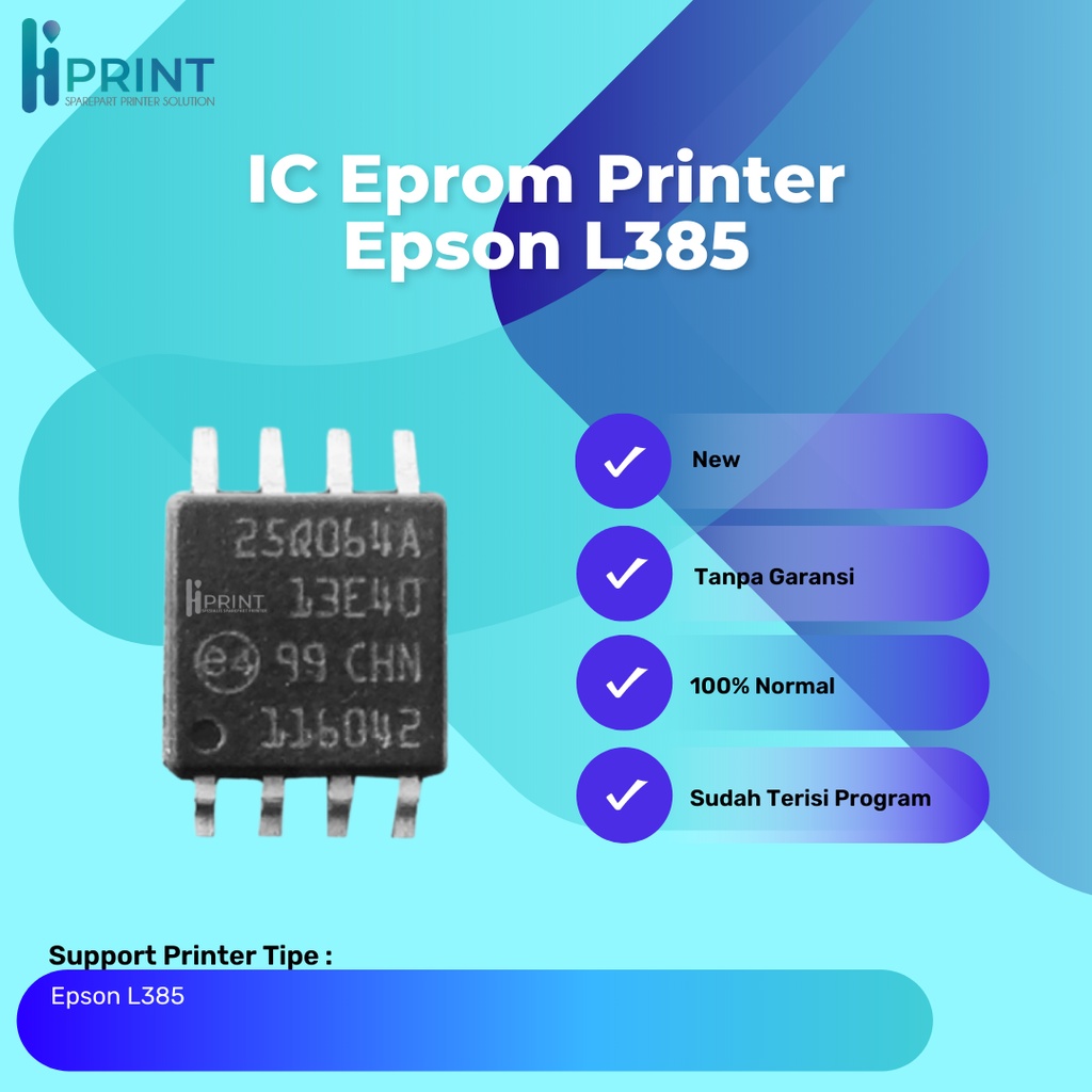 Ic Eprom เครื่องพิมพ์ Epson L385, IC Eeprom รีเซ็ตเคาน์เตอร์ L385 ...
