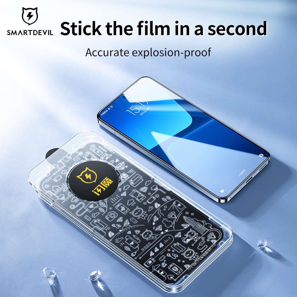 SmartDevil Second Tiebao ฟิล์มกระจกนิรภัยกันรอยหน้าจอ กันรอยนิ้วมือ HD 13 เต็มจอ ไม่มีขอบขาว ...