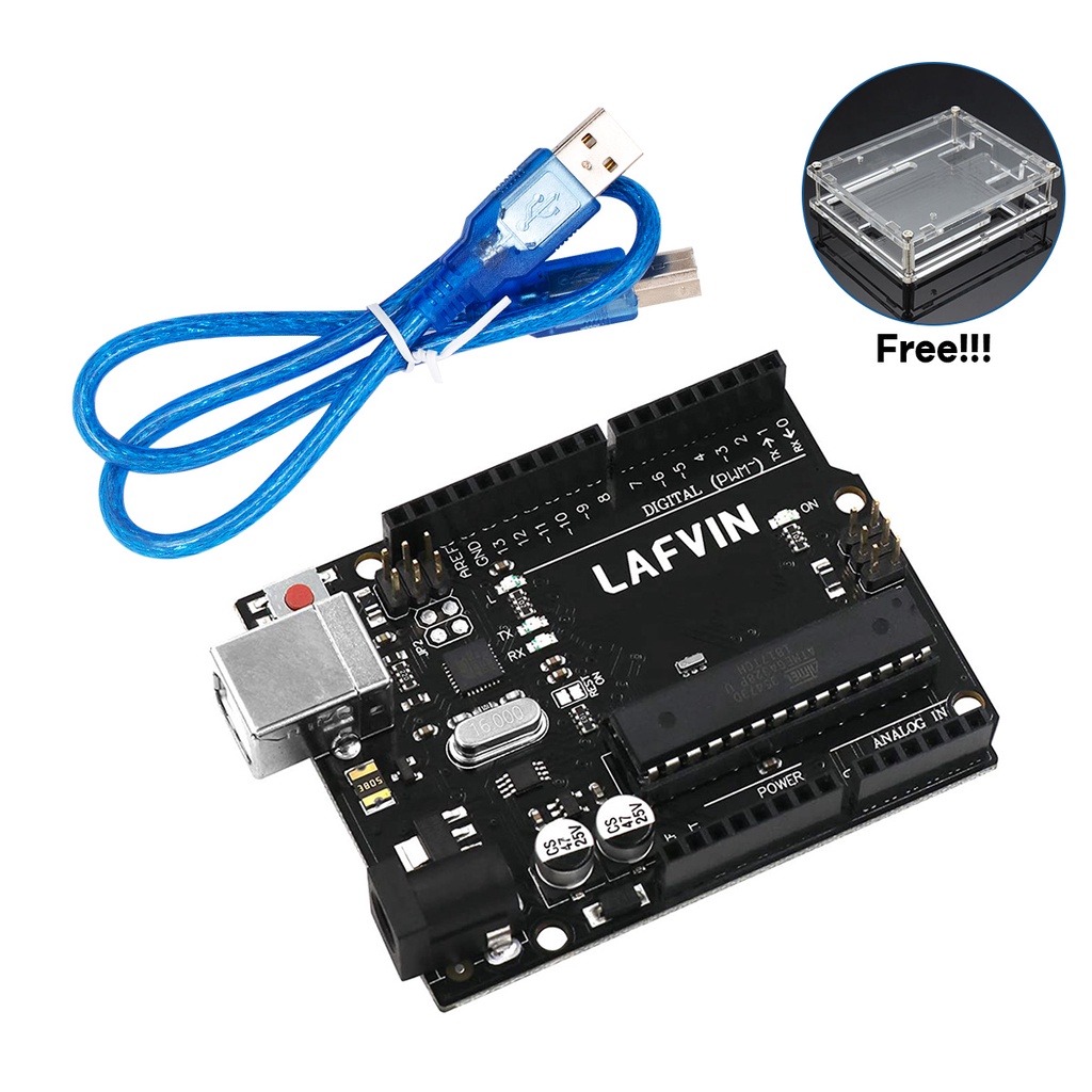 【ฟรีเคส】LAFVIN Uno R3 บอร์ด ATMEGA328 CH340G พร้อมสายเคเบิล USB สําหรับ ... 【ฟรีเคส】LAFVIN Uno R3 บอร์ด ATMEGA328 CH340G พร้อมสายเคเบิล USB สําหรับ ...