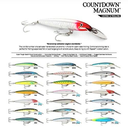 อุปกรณ์ตกปลา เหยื่อปลอม Rapala CountDown Magnum CDMAG14 14cm | Shopee Thailand