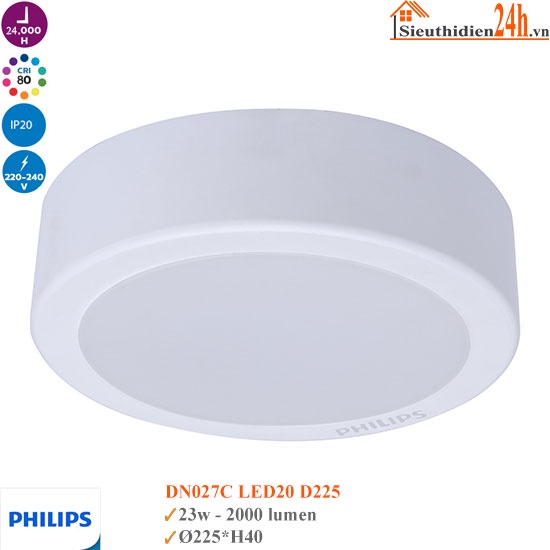 [Philips] Philips DN027C G3 ไฟ Led ลอยน้ํารุ่นใหม่พร้อมรู 19W 225mm ...