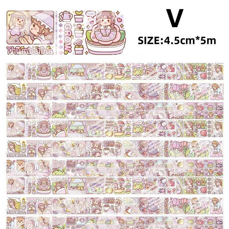 [Ready Stock] Small Mochi Paper Tape Sticker Whole Roll 5 Meters ...