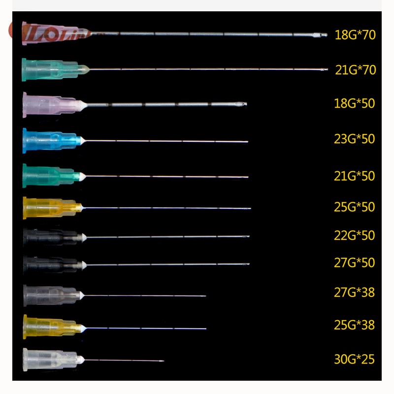 33t Fine Micro Cannula เข็มเคล็ดลับ25G/27G/30G ธรรมดาปลายหยัก Endo เข็มเข็มฉีดยา2ชิ้น/แพ็ค * 10 ...