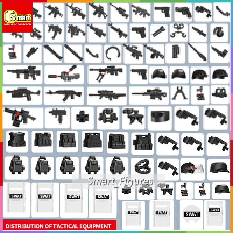 บล็อกตัวต่ออนุภาคขนาดเล็กอุปกรณ์เสริมของ Minifigures DIY Mini Figures ...