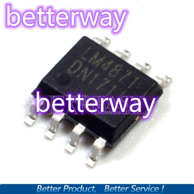 10pcs LM4871MX SOP8 LM4871 XPT4871 4871 SOP-8 3W เครื่องขยายเสียงโหมด ...