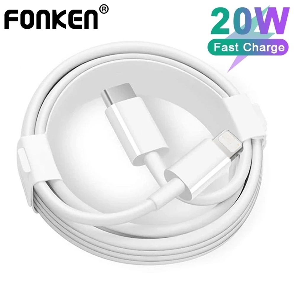 Fonken PD 20W สายชาร์จเร็ว สําหรับ IOS/USB C To IOS สายชาร์จโทรศัพท์ 1 ... Fonken PD 20W สายชาร์จเร็ว สําหรับ IOS/USB C To IOS สายชาร์จโทรศัพท์ 1 ...
