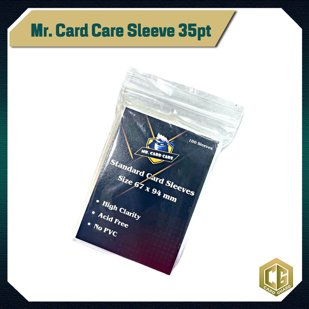 [Card Guard] Mr.Card Care Sleeve 35pt สำหรับใส่การ์ดสะสม เช่น การ์ด บาส ...