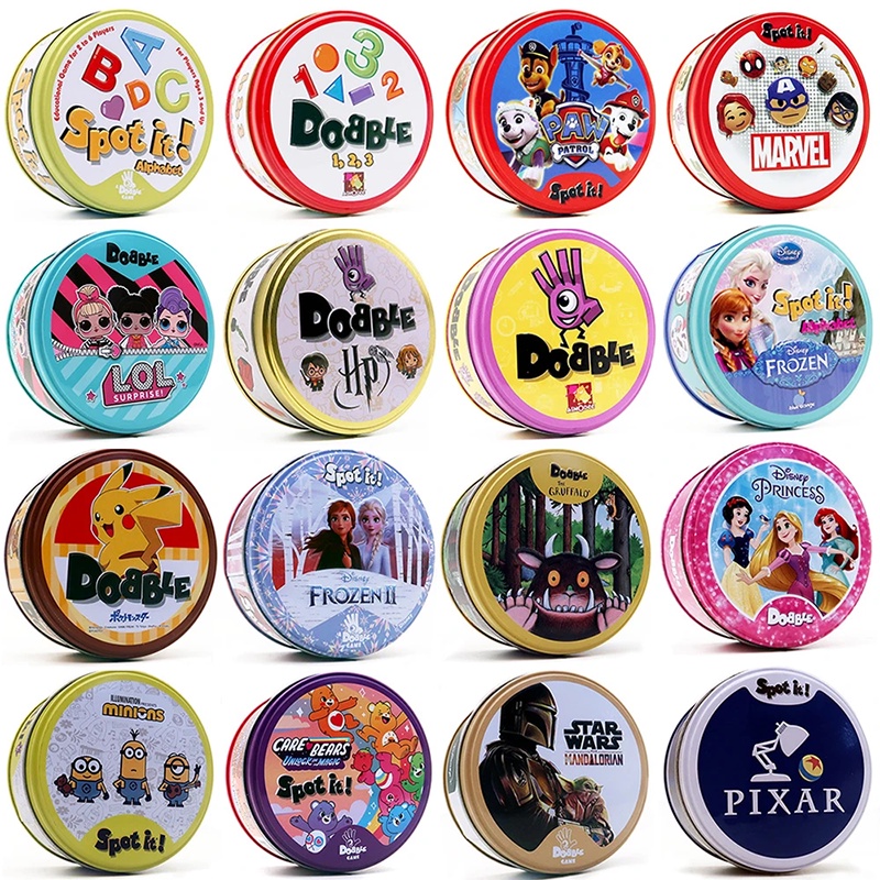 30/55PCS Dobble Card Game Spot It Table Board Game for Dobbles Kids HP ...