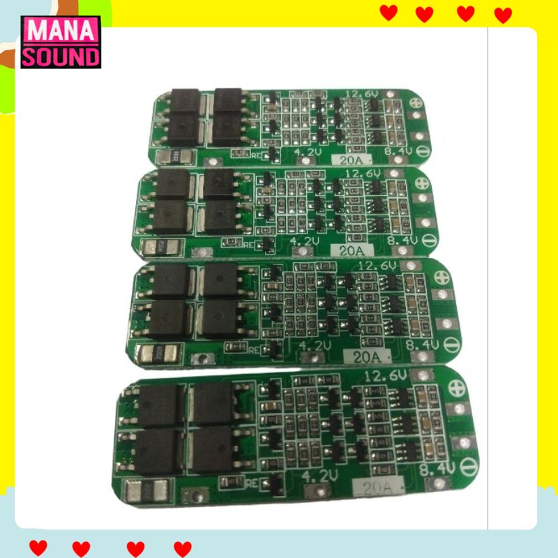 bms 12V 3S 20A 12.6V Li-ion BMS โมดูลป้องกันแบตเตอรี่ | Shopee Thailand