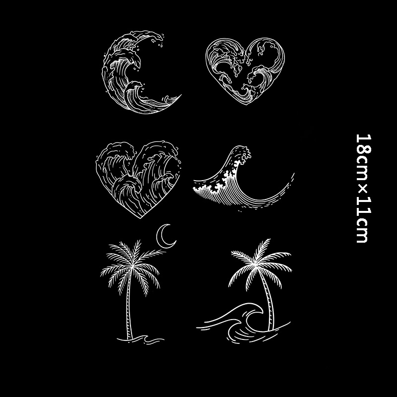 【COCO Magic tattoo】สติกเกอร์รอยสักชั่วคราว กึ่งถาวร กันน้ํา ติดทนนาน 15 ...