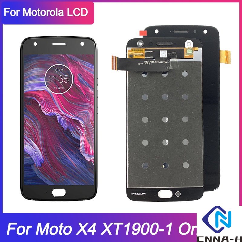หน้าจอแสดงผลสัมผัสดิจิทัล lcd สําหรับ Motorola Moto X4 Display XT1900 ...