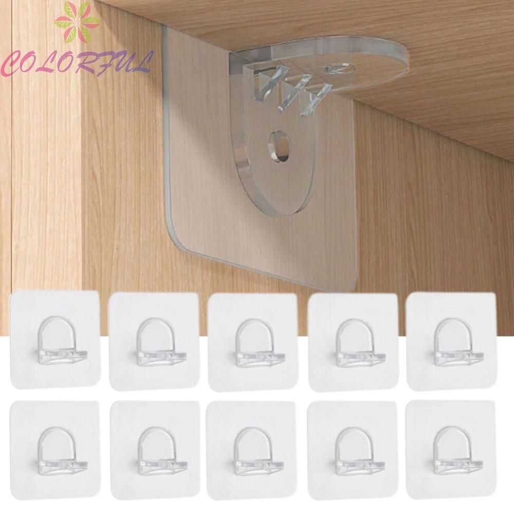 【COLORFUL】Shelf Support Peg Laminate Holder Clips Partition Holder ...