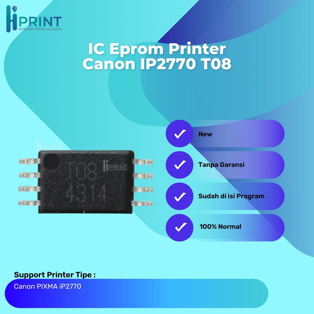 Ic Eprom IP2770 Canon T08 รุ่นใหม่, รีเซ็ต IC Canon Ip 2770 รุ่นใหม่ ...