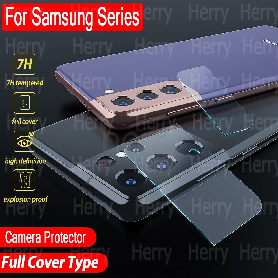 ฟิล์มกล้อง ฟิล์มกันรอยเลนส์กล้อง สําหรับ Samsung Galaxy S25 S24 S23 S21 FE S22 Note 20 Ultra S8 ...