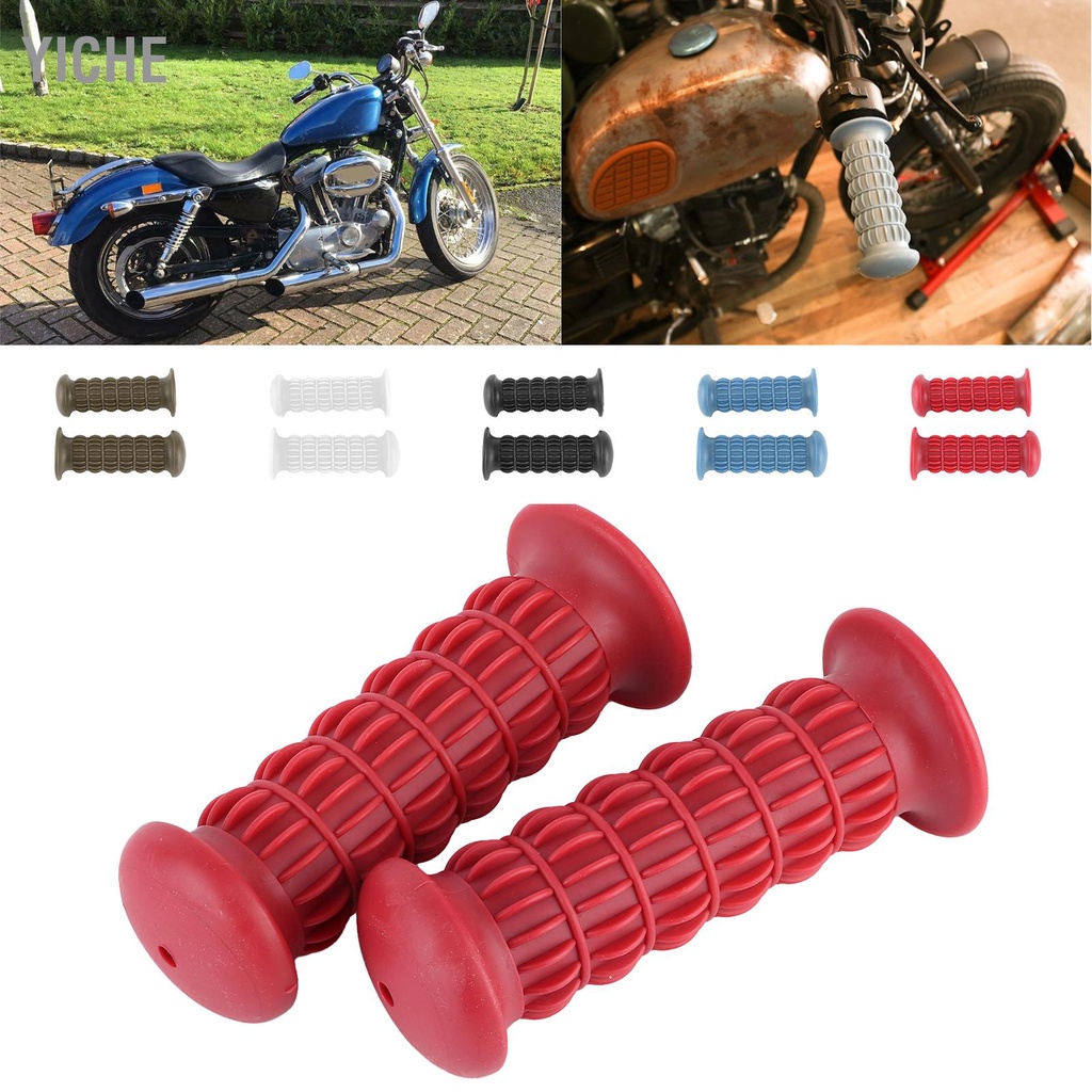 YiChe รถจักรยานยนต์ยางจับแฮนด์จับบาร์สากลพอดีสำหรับ XL833/CB400/CG125 มอเตอร์ไบค์ | Shopee Thailand