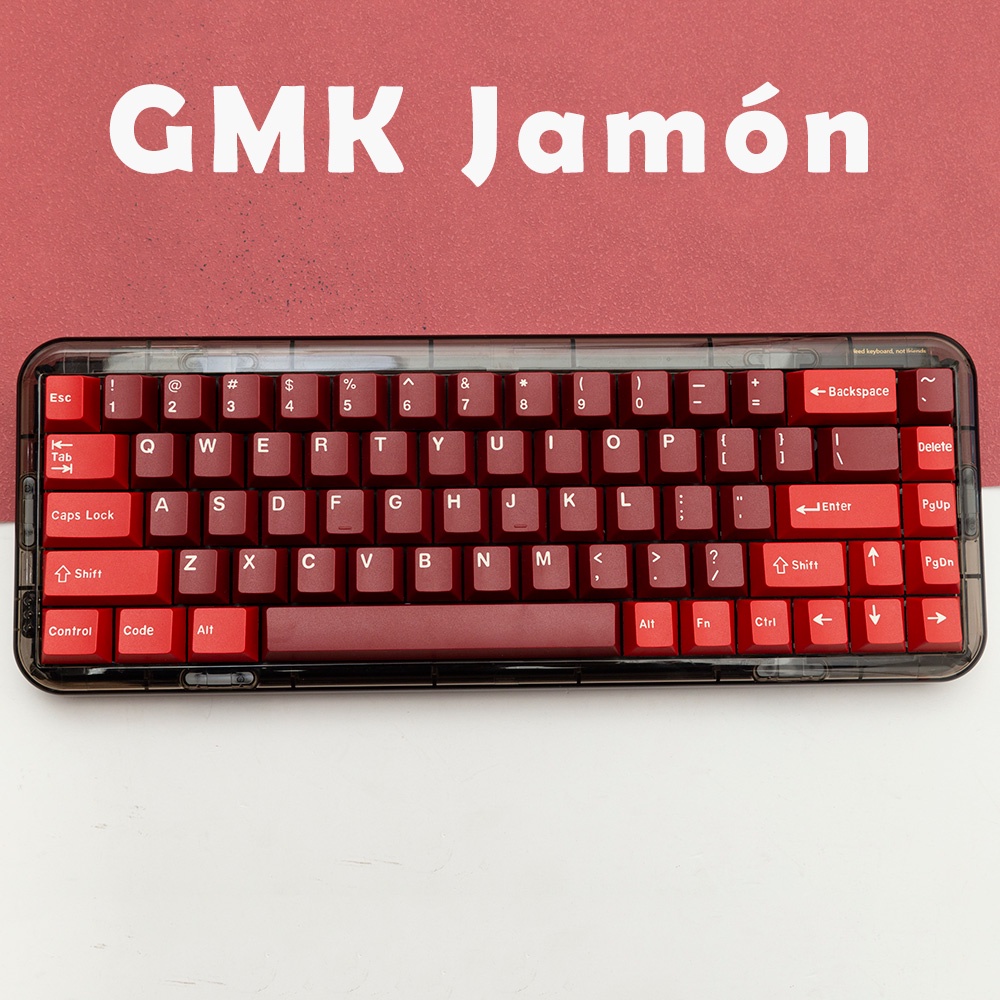 【173keys】GMK Jamón keycaps Double shot Cherry profile PBT material ...