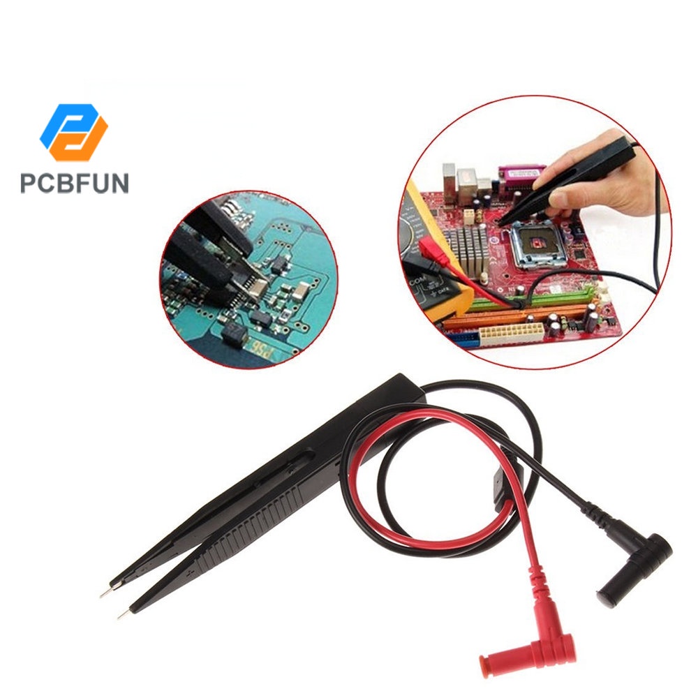 SMD Inductor Test Clip Probe Tweezers for Resistor Multimeter Capacitor ...
