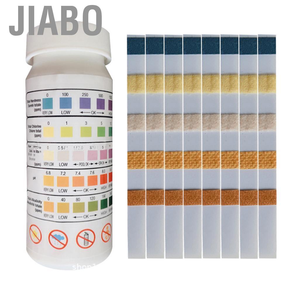Jiabo 50 PCS Swimming Pool 5 In Water Quality Test Strips ...