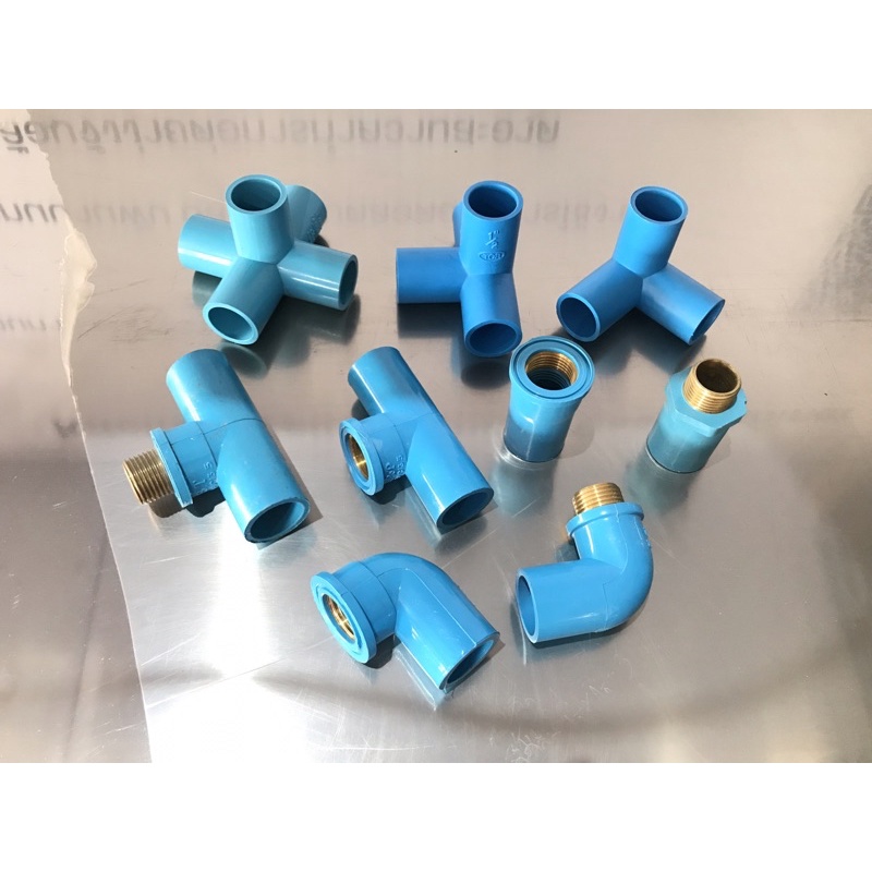 ข้อต่อพีวีซี PVC ข้อต่อเกลียวนอก-ในและทองเหลือง ขนาด 1/2(4หุน : 18มม. ...