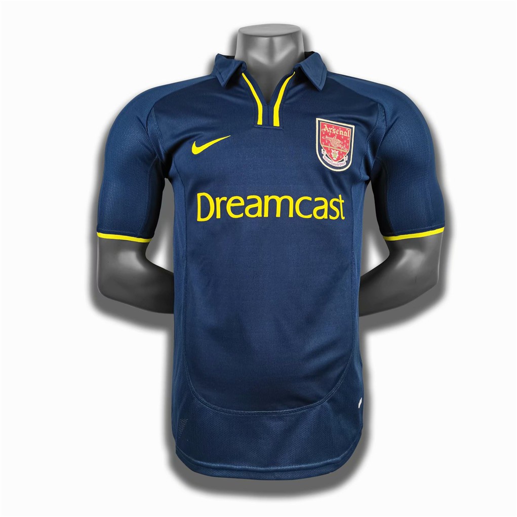 เสื้อกีฬาแขนสั้น ลายทีมชาติฟุตบอล Arsenal 2000-01 ชุดเยือน สไตล์เรโทร ...