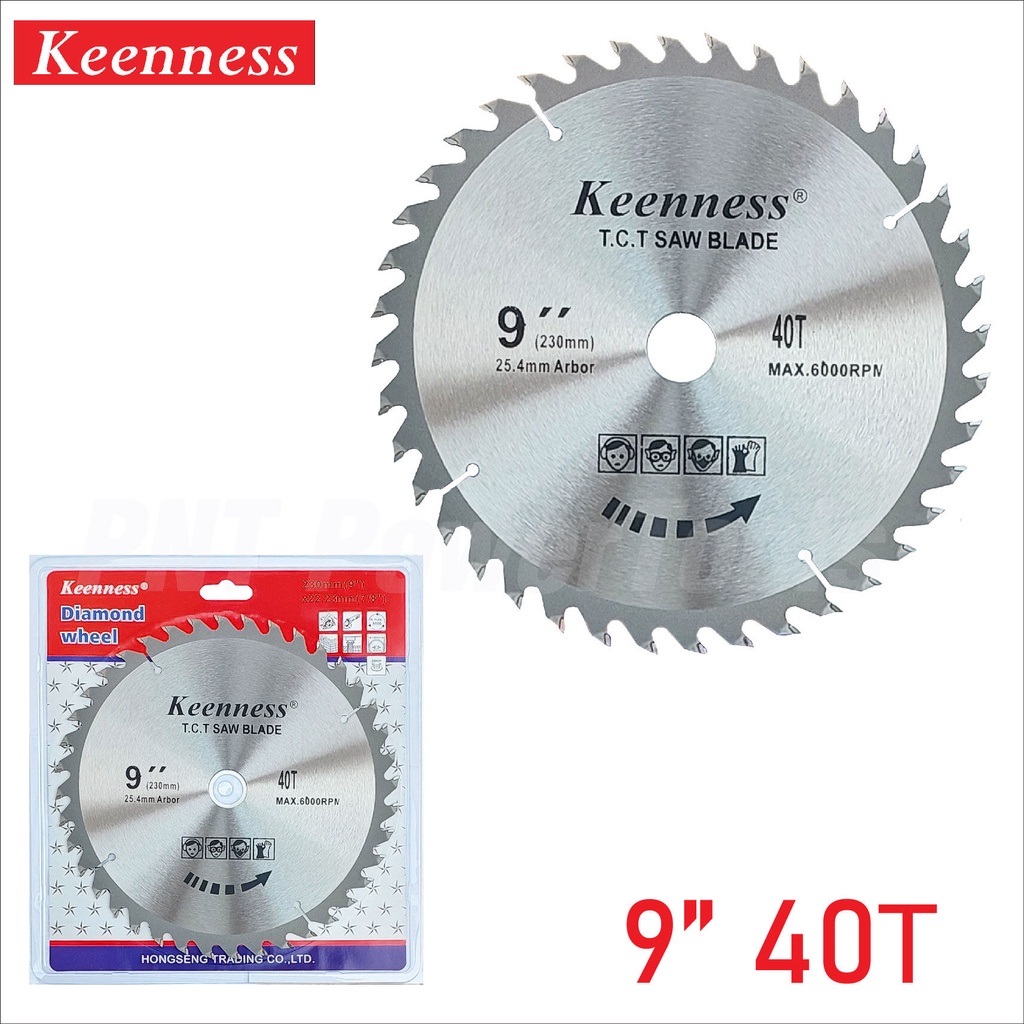 Keenness ใบเลื่อยวงเดือน 10" ขนาด 40T, 60T, 80T สำหรับตัดไม้เนื้อแข็ง ไม้เนื้ออ่อน และไม้อัดทุก ...