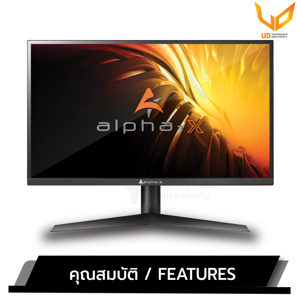 Monitor ยี่ห้อ Alpha-X รุ่น APX-90010 1080P/Full HD ขนาดจอ 22 นิ้ว รับ ...