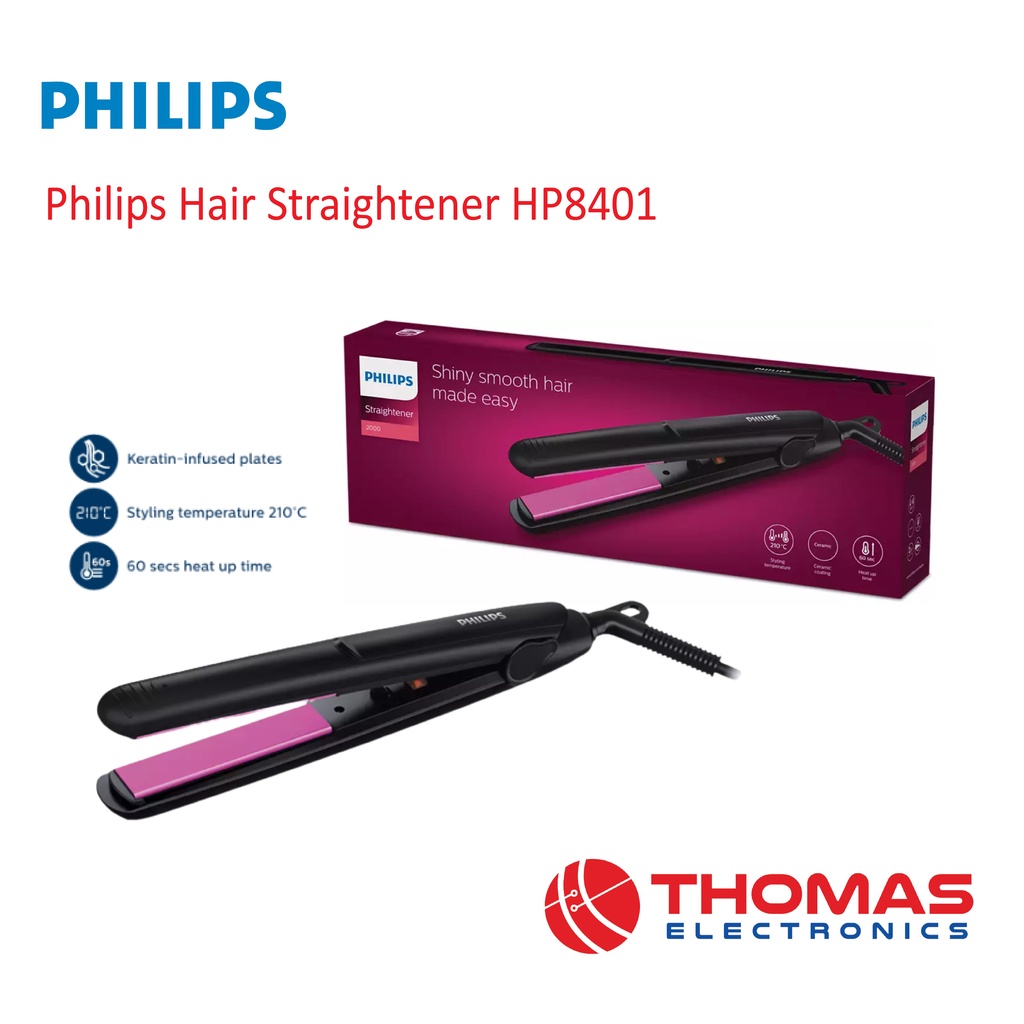 เครื่องหนีบผม Philips ทั่วไป HP8401 HP 8401 เครื่องหนีบผม รับประกัน ...