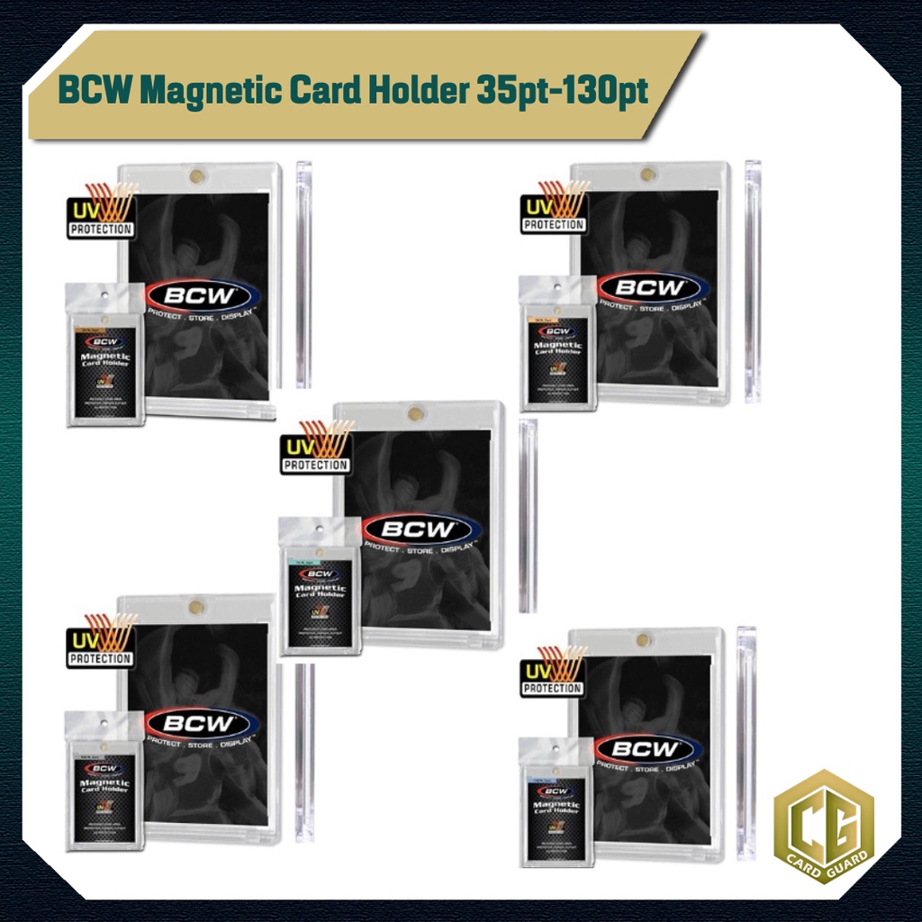 [Card Guard] BCW One Touch Magnetic Card Holder กรอบแม็กเน็ตใส ใส่ การ์ดสะสม 35pt - 130pt ...