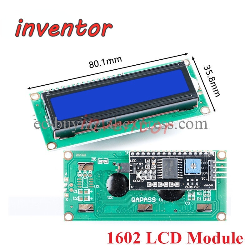 โมดูลหน้าจอ LCD1602 1602 1602A LCD LED PCF8574T PCF8574 IIC I2C อินเตอร์เฟซ 5V สําหรับ arduino ...