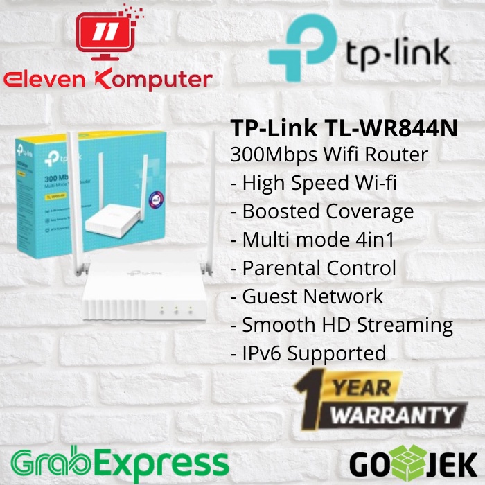 Tp-link TL-WR844N 300mbps เราเตอร์ Wi-Fi หลายโหมด TPLink | Shopee Thailand