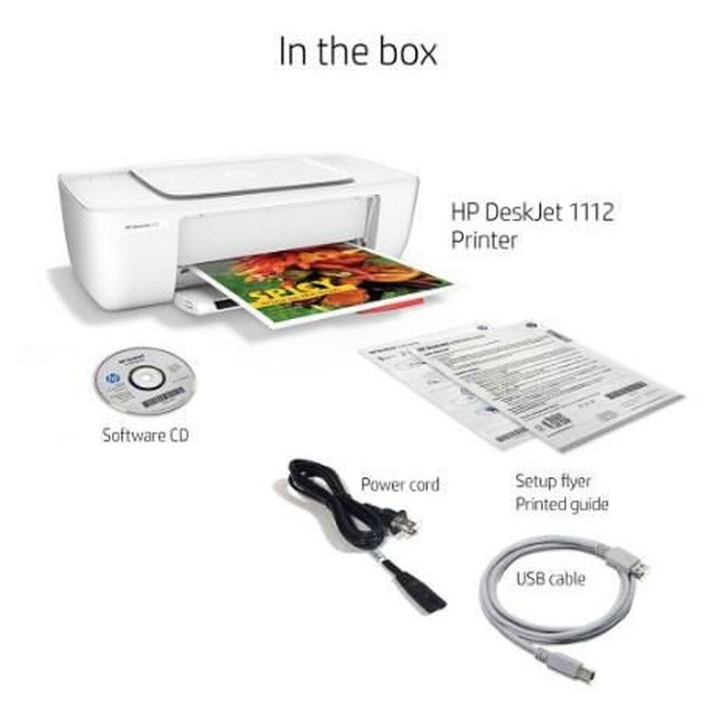 ⚡️กรุงเทพฯด่วน1ชั่วโมง⚡️ HP DESKJET 1112 INKJET PRINTER ปริ้นเตอร์อิงค์ ...