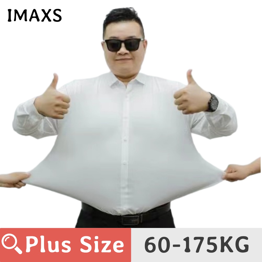 เสื้อเชิ้ตแขนยาว ผ้าเรยอน แบบยืดหยุ่น ขนาดใหญ่ 10XL สําหรับผู้ชาย รองรับ 60-175 กก. | Shopee ...