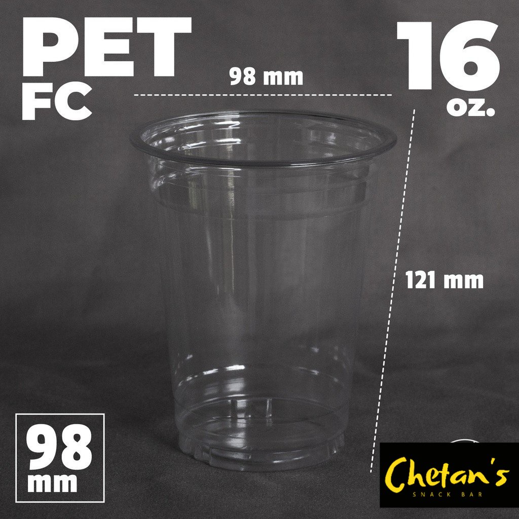 แก้วพลาสติก FPC PET FC - 16oz. พร้อมฝา [50ชุด] Ø98 | Shopee Thailand