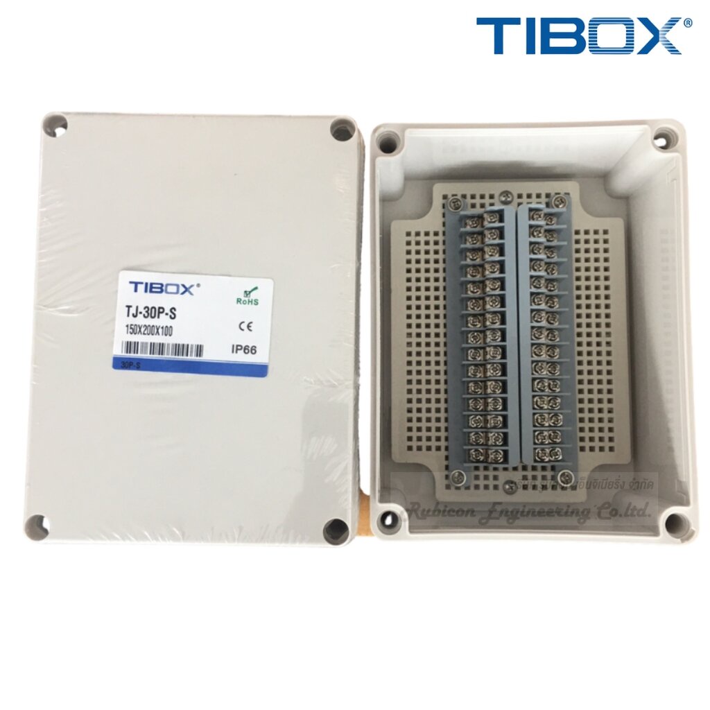 TIBOX TJ-30P-S กล่องพลาสติก พร้อมเทอร์มินอลบล็อก (Plastic Terminal ...