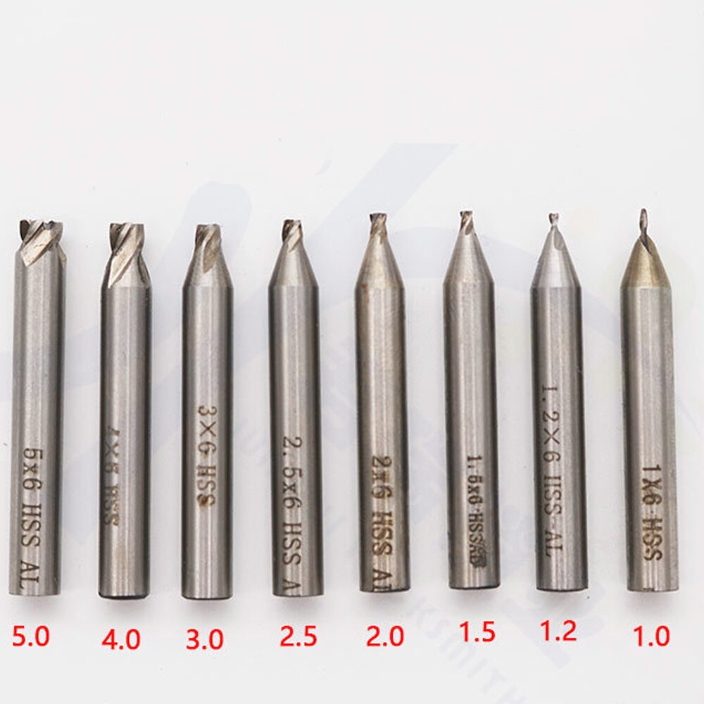 0a5 HSS End Milling CUTTER 1.0 มม.1.2 มม.2.0 มม.2.5 มม.3.0 มม.4.0 มม.5. ...