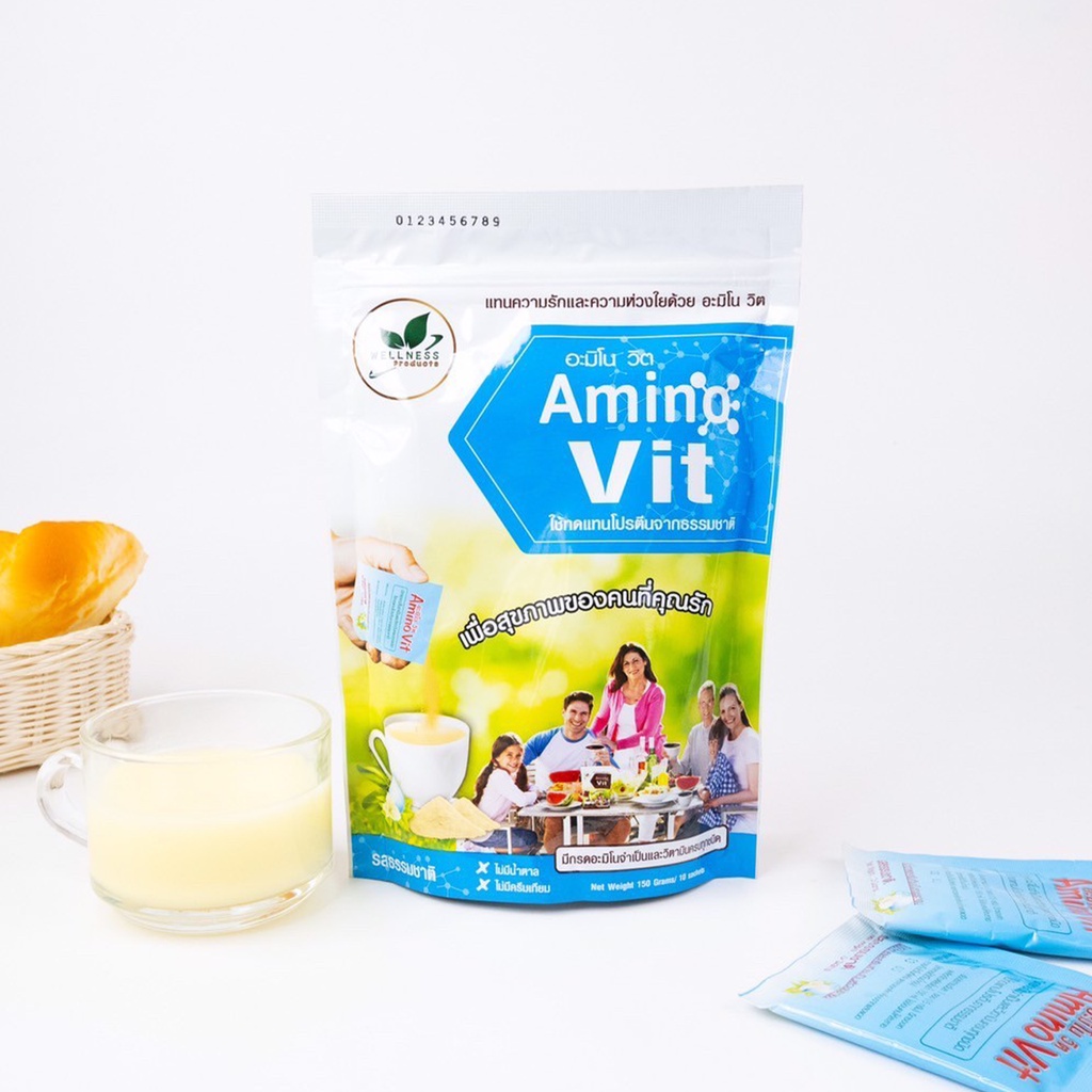 อะมิโน-วิต Amino-vit รสธรรมชาติ ทดแทนโปรตีนจากธรรมชาติ มีกรดอมิโนจำเป็น ...