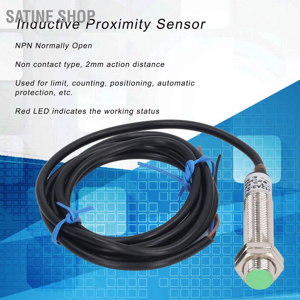 SaTine Shop 5PCS Inductive Proximity Switch M12 NPN เซ็นเซอร์ตรวจจับ ...