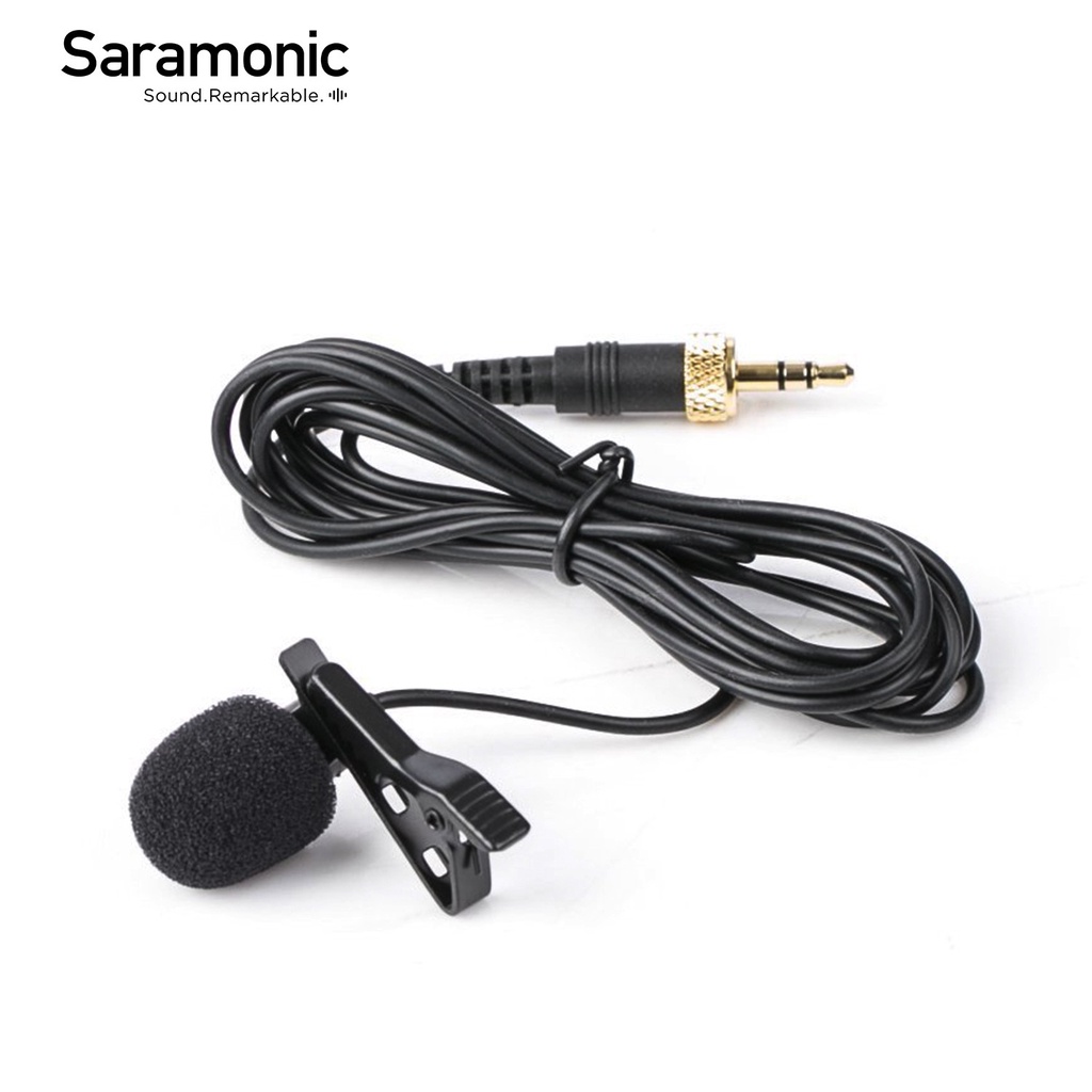 Saramonic SR-UM10-M1 ไมโครโฟนแบบหนีบเสื้อทดแทนพร้อมสกรูล็อคขนาด 3.5 มม. สําหรับเครื่องส่งสัญญาณ ...
