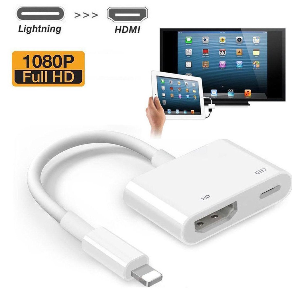 1080P 🍎phone To HDMI Digital AV TV Cable Adapter For ios16 | Shopee ...