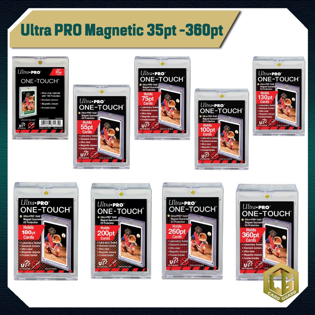 [Card Guard] Ultra Pro Magnet กรอบแม่เหล็ก สำหรับใส่การ์ด หมุดทอง มีตั้งแต่ขนาด 35pt - 360pt ...