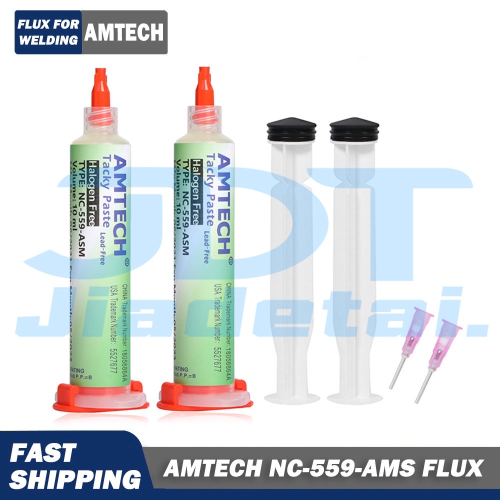 Amtech NC-559-ASM ฟลักซ์ 10cc ไม่เป็นขุย สําหรับเชื่อมบัดกรี SMD BGA | Shopee Thailand